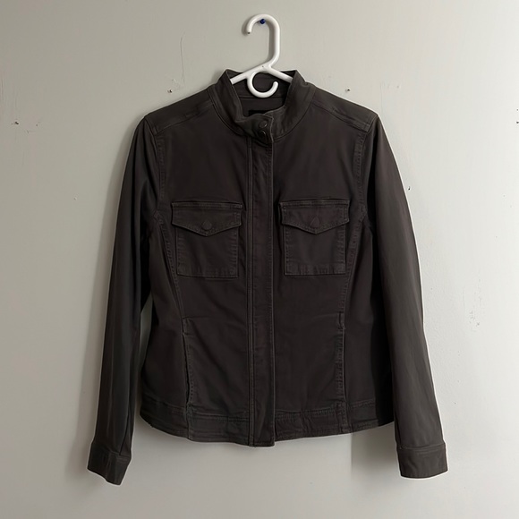 Liverpool | Jackets & Coats | Nwot Gray Utility Jacket | Poshmark